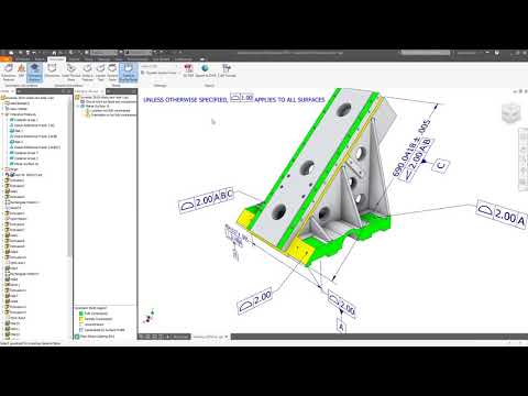 Inventor 2019 New Features: Model-based definition enhancements - YouTube