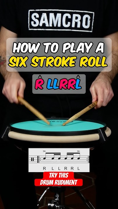 Essential Drum Rudiment : The Six Stroke Roll 🥁 - YouTube