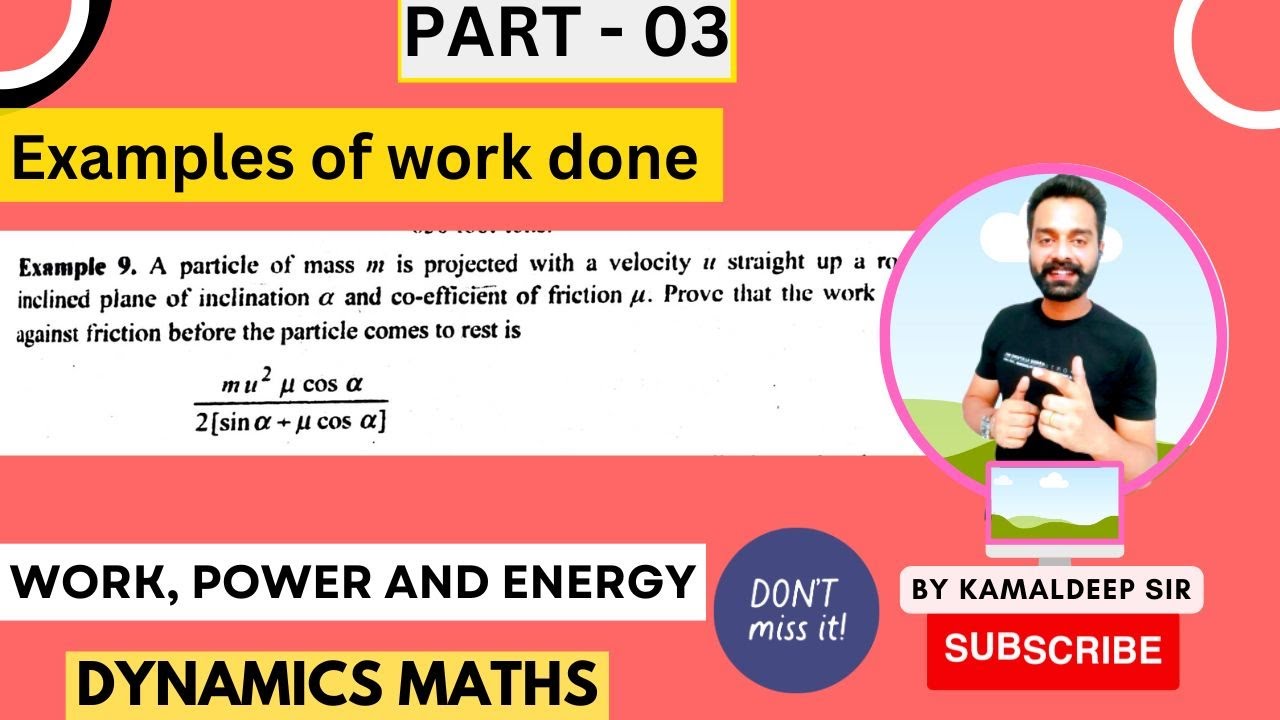 Examples of work done I Work done , power and energy I Dynamics I ...
