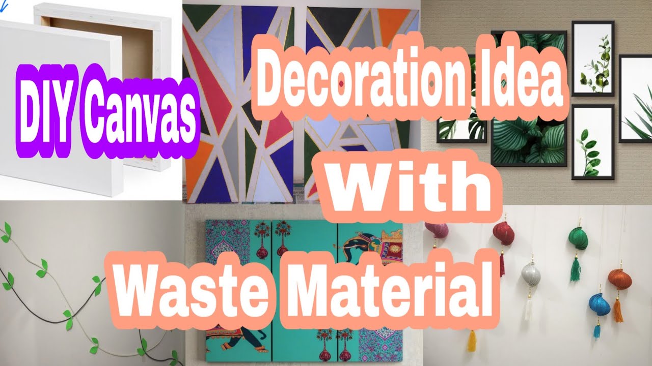 Amazing Decoration Idea With Waste Material/DIY Crafts Hacks/Room ...