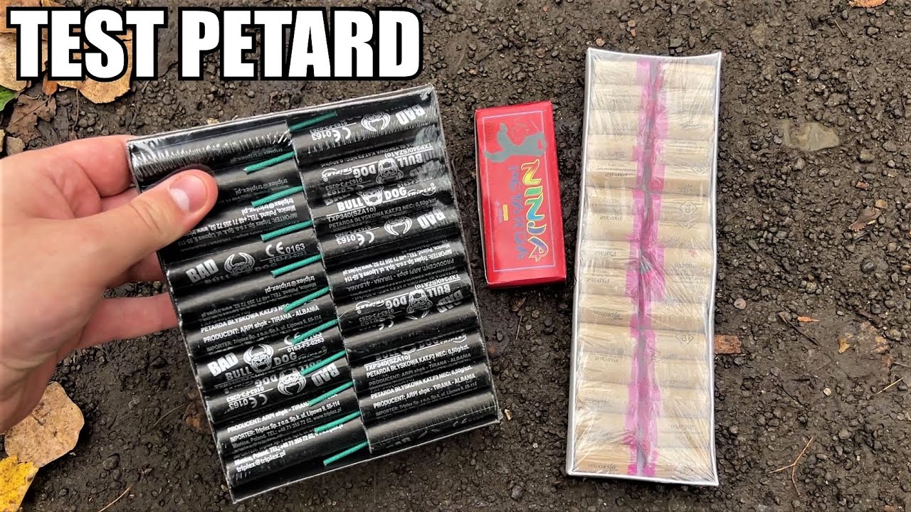 Test petard BAD BULLDOG, C4 SMALL, NINJA Petarda - YouTube