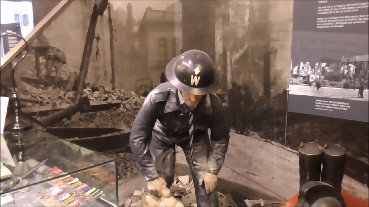 Northern Ireland WW2 War Memorial Museum The Belfast Blitz - YouTube