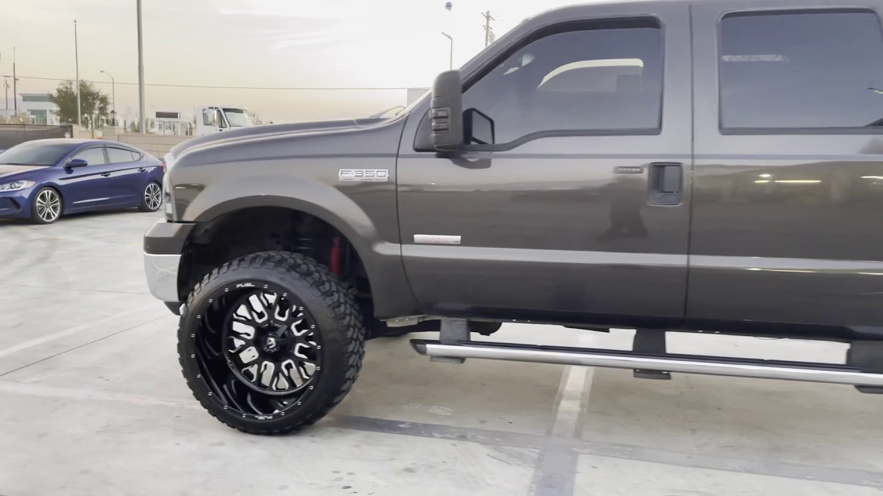 6.0 diesel f-350 24x14 fuel rims - YouTube