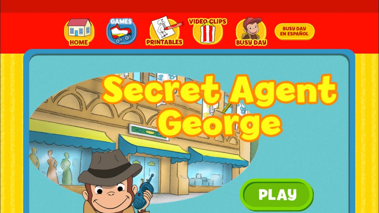 Curious George Secret Agent - PBS Kids Game Review - YouTube