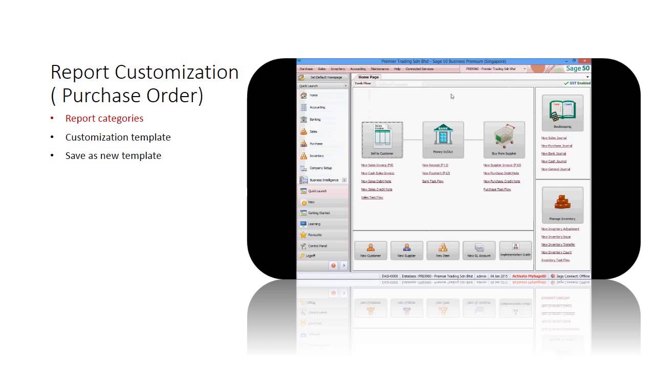 Sage 50 - Report Customization - YouTube