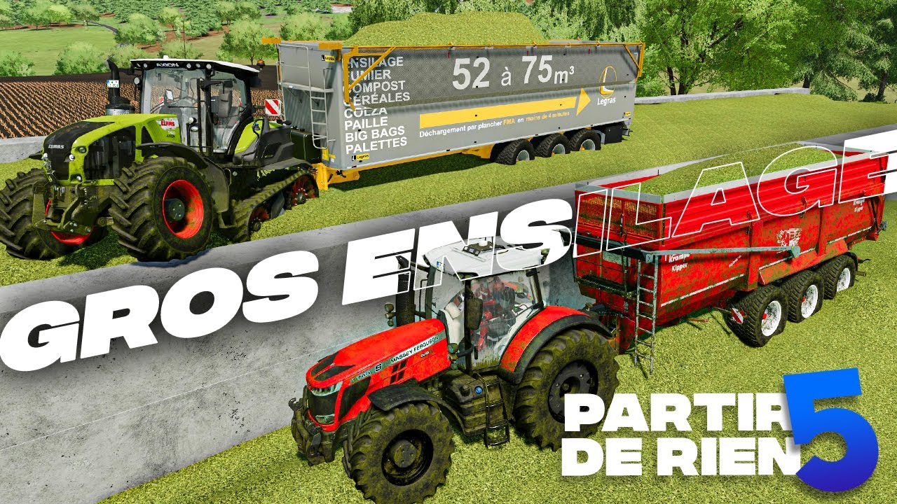 BENNES GÉANTES pour un ENSILAGE GÉANT ! | Partir De Rien Saison 5 #60 ...