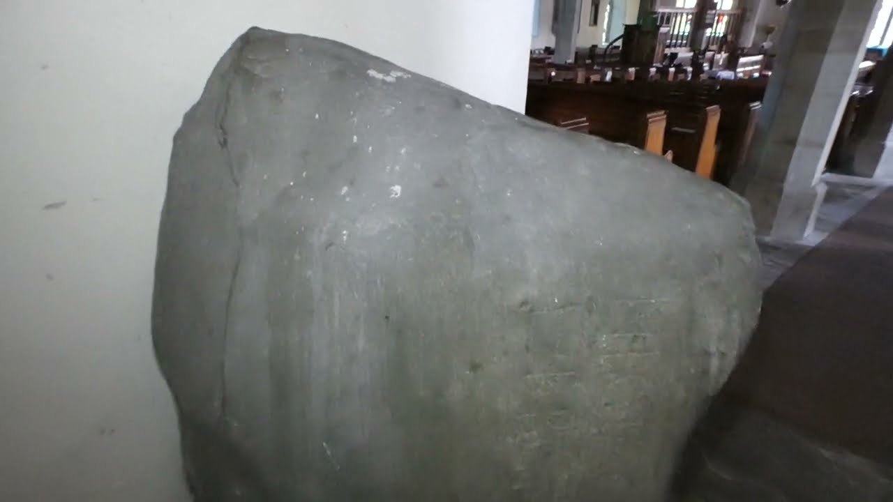 6th or 7th century Nobili Inscribed Stone from Downing Hall at Whitford ...