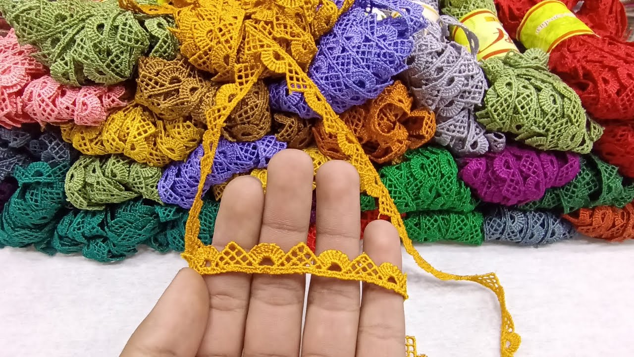 shuttle lace samosa plus ring design small size new design on Madina ...