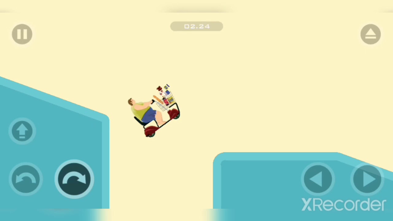 Playing happy wheels as a big fat lady - YouTube