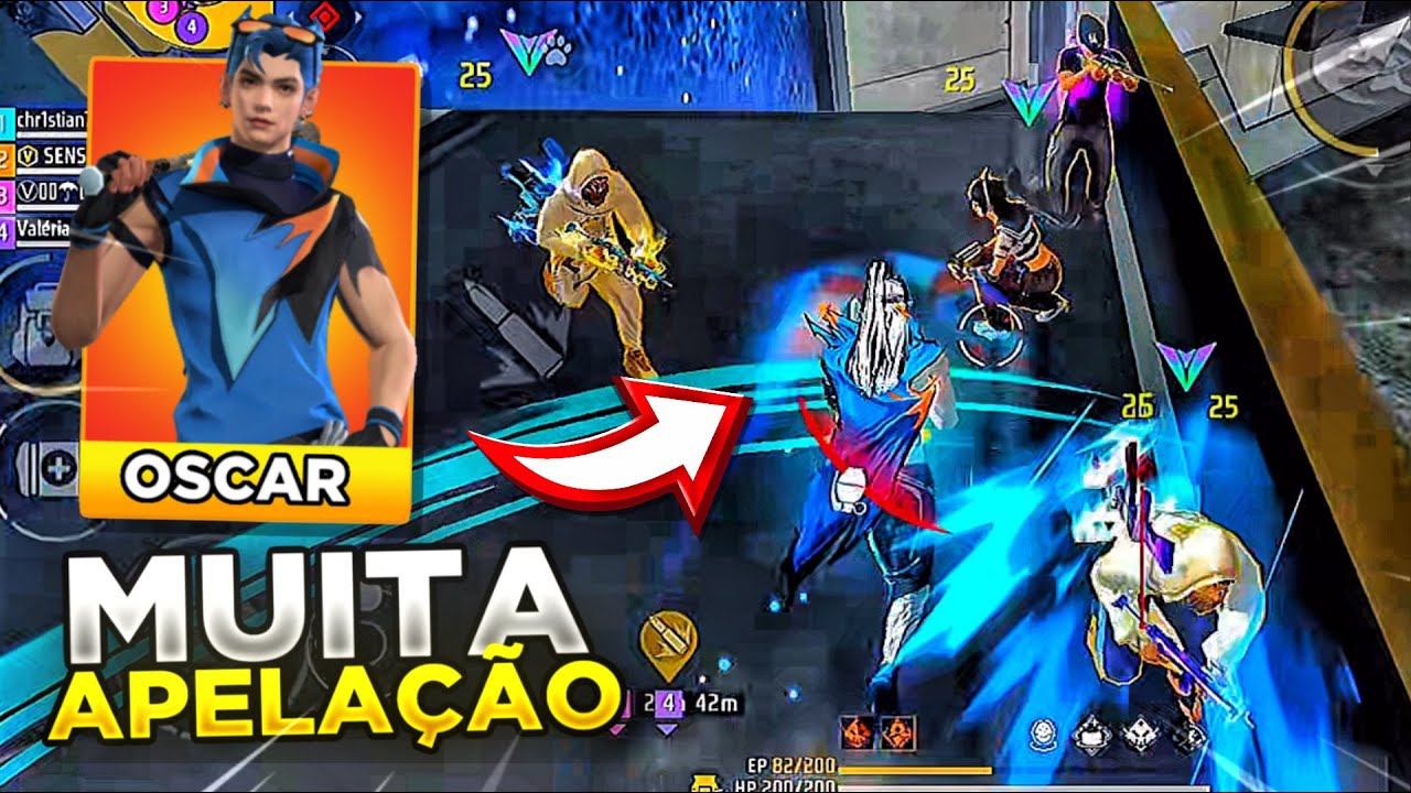 TESTEI O NOVO PERSONAGEM OSCAR NO FREE FIRE! 🔥 + COMBINAÇÃO PERFEITA ...
