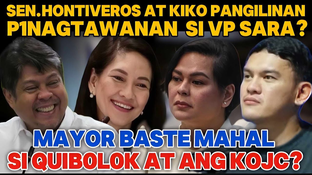 SEN.HONTIVEROS AT K1K0 PANGILINAN P1NAGT@W@NAN SI VP SARA|MAYOR BASTE ...