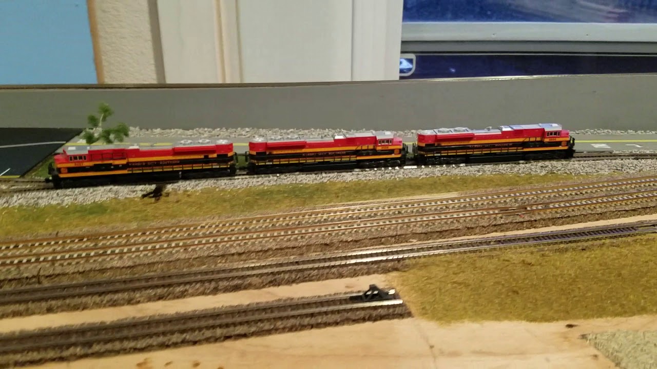KCS U/P N Scale Layout - YouTube