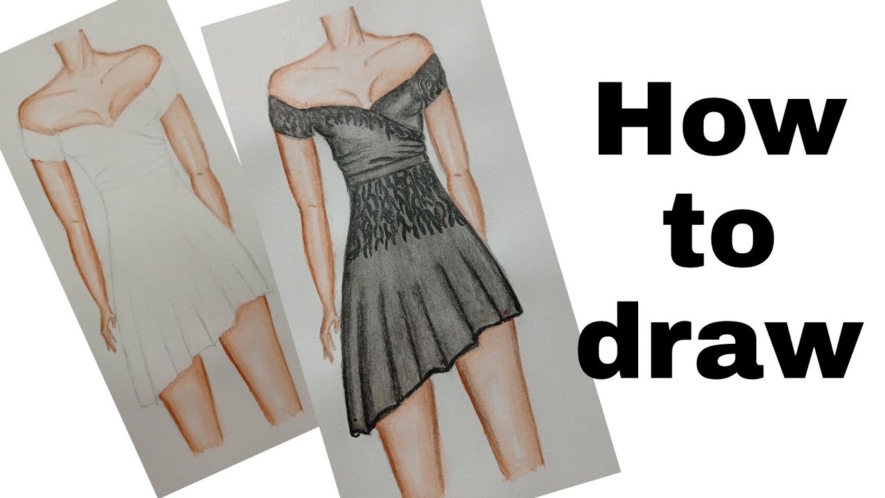 How to draw garment - YouTube