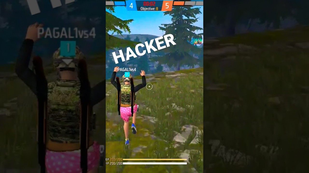 FF Max || Shorts Video || Hacker VS Pro Player || Vk bgm heart 💙💚 # ...