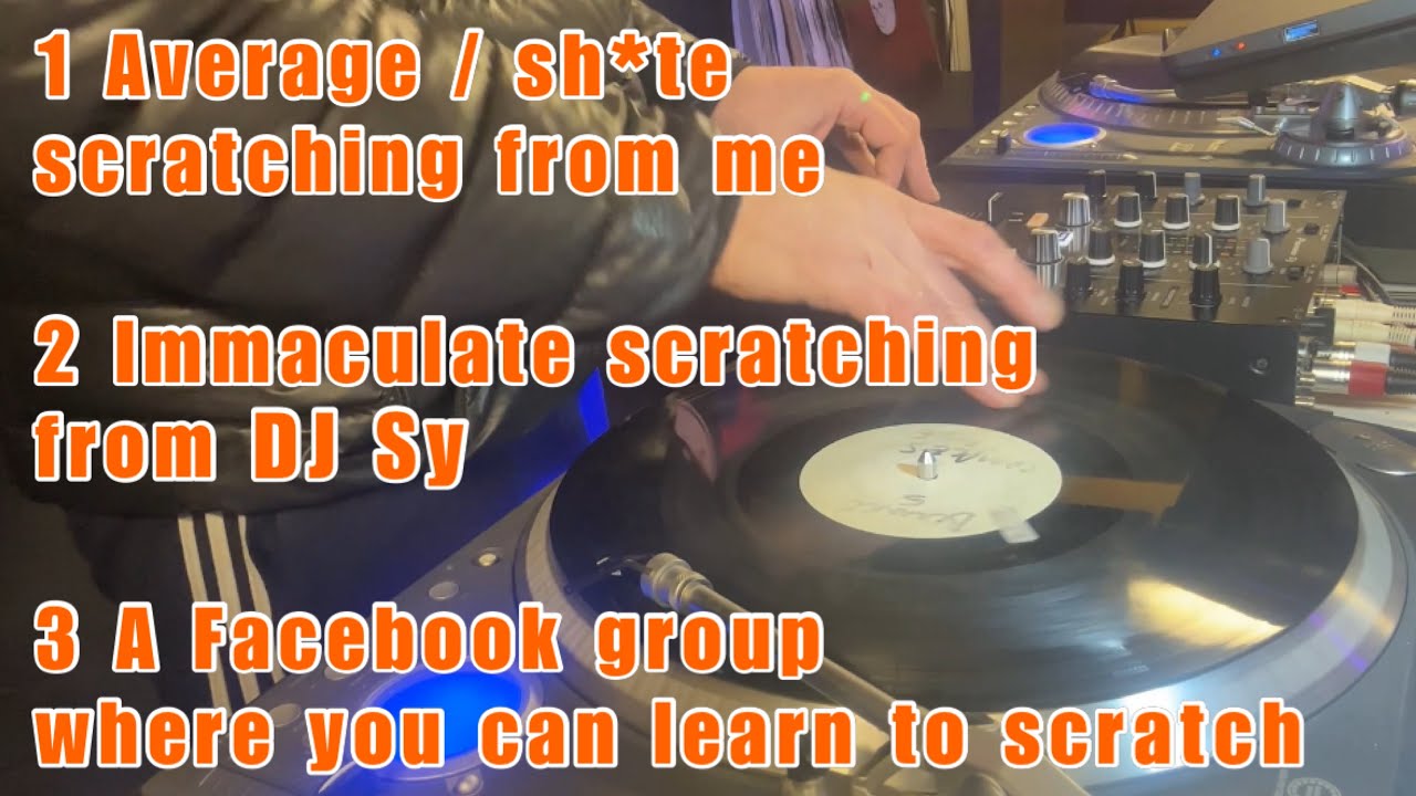 Learning Happy Hardcore Scratching 🙊 | DJ Sy 10-0 DJ HH - YouTube