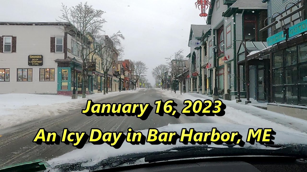 Bar Harbor Maine In Winter