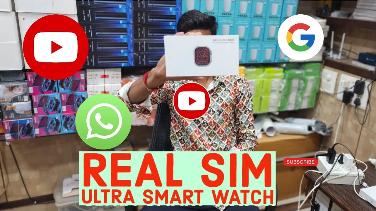 Real sim ultra smart watch | Full Android watch || s8 ultra ||# ...