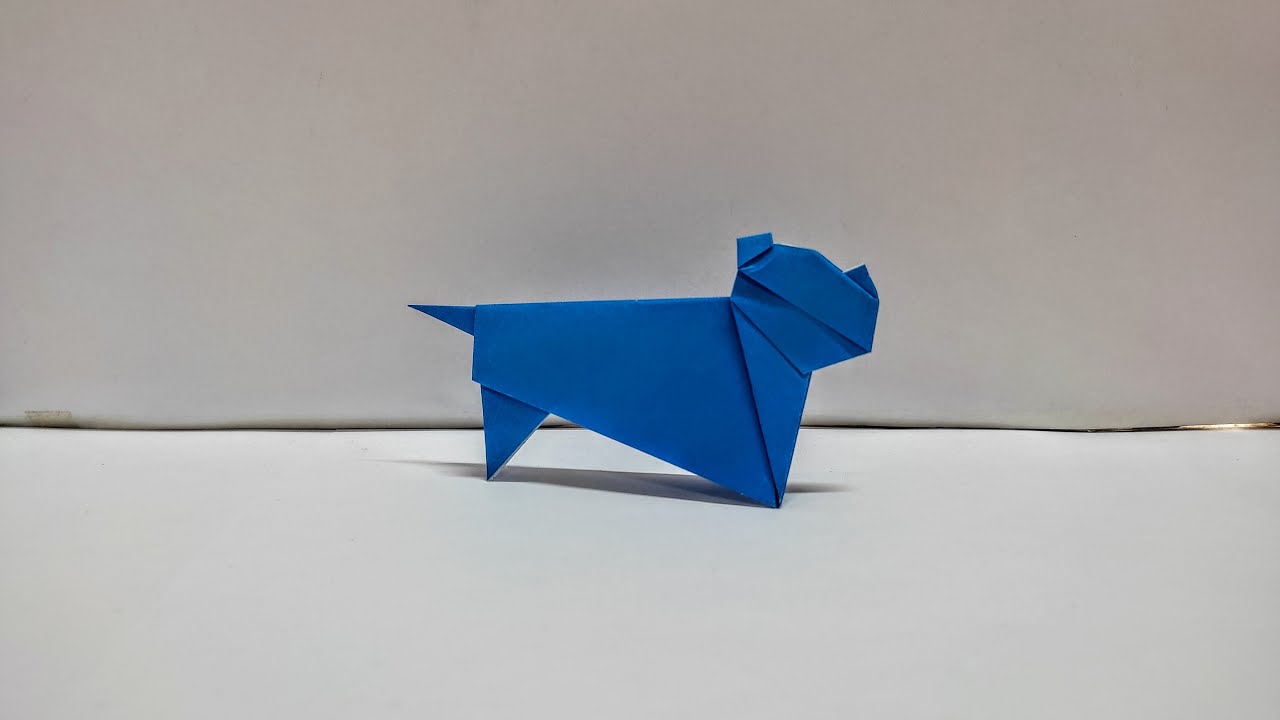 How To Make a Paper Origami Bulldog Easy Step By Step - YouTube
