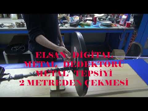 Elsan Digital Metal Dedektörünün Metal Tepsiyi Bulma Mesafesi