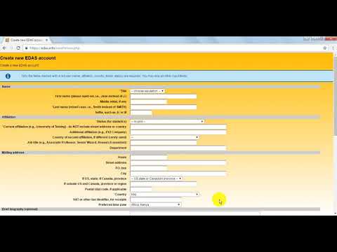 How to create an EDAS account - YouTube