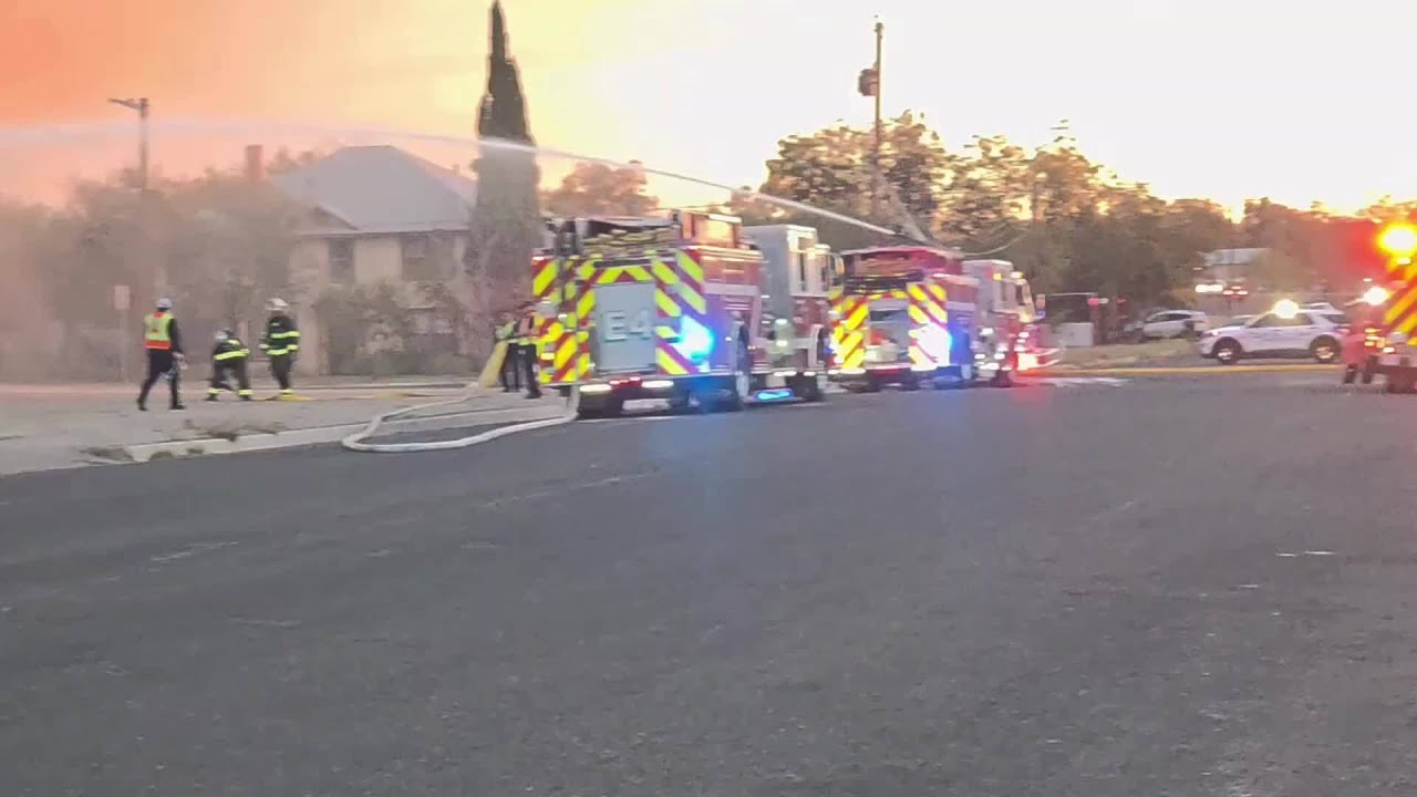 WATCH: Fire responders tackle Volney Street structure fire - YouTube