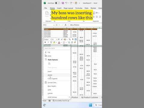 Don't insert multiple rows like this in Excel | Instead use this Amazing Excel Trick #excel ...