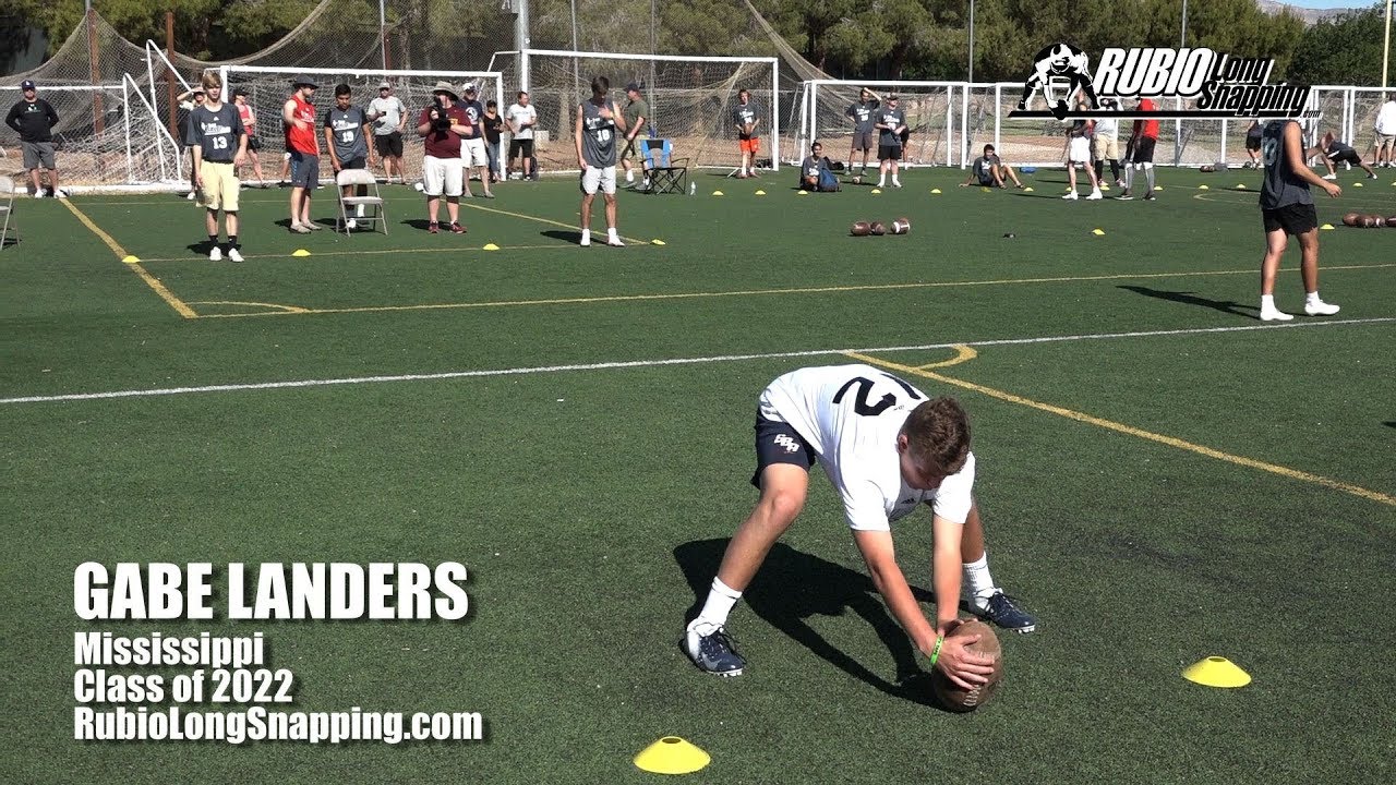 Gabe Landers - Long Snapper - YouTube