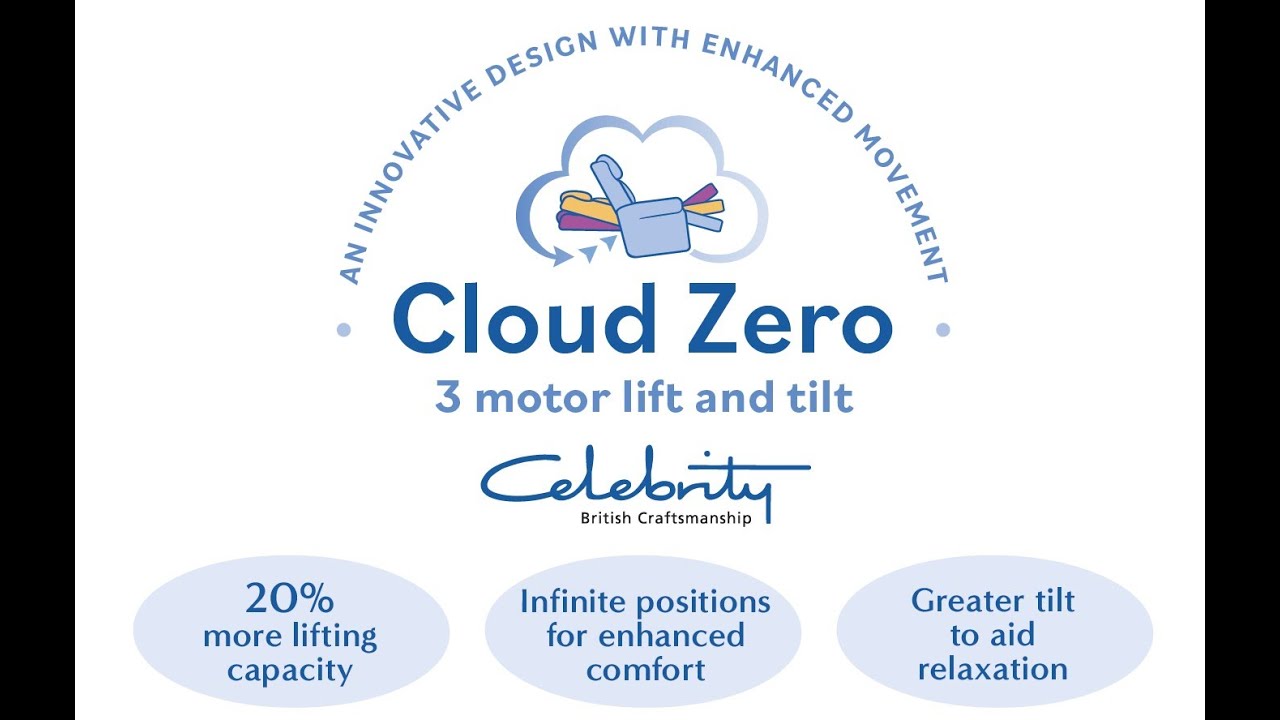 Celebrity Cloud Zero 3 Motor Riser Recliner - YouTube