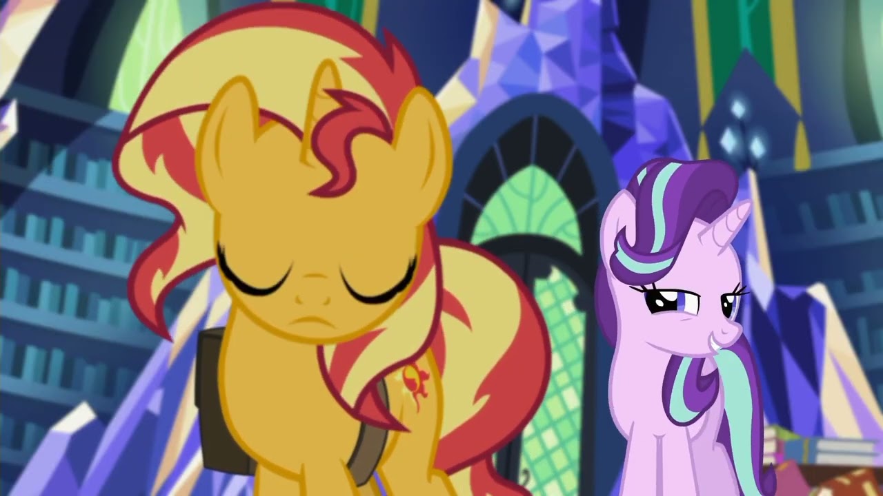 Sunset Shimmer Conhece Starlight Glimmer 🧡💜 - YouTube