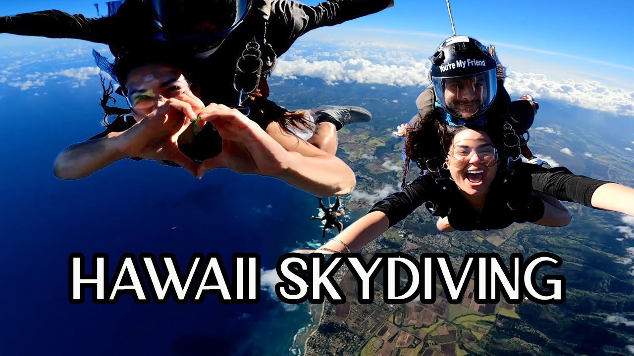 We Went Skydiving in Oahu, Hawaii | Pacific Skydive | Travel Vlog ...