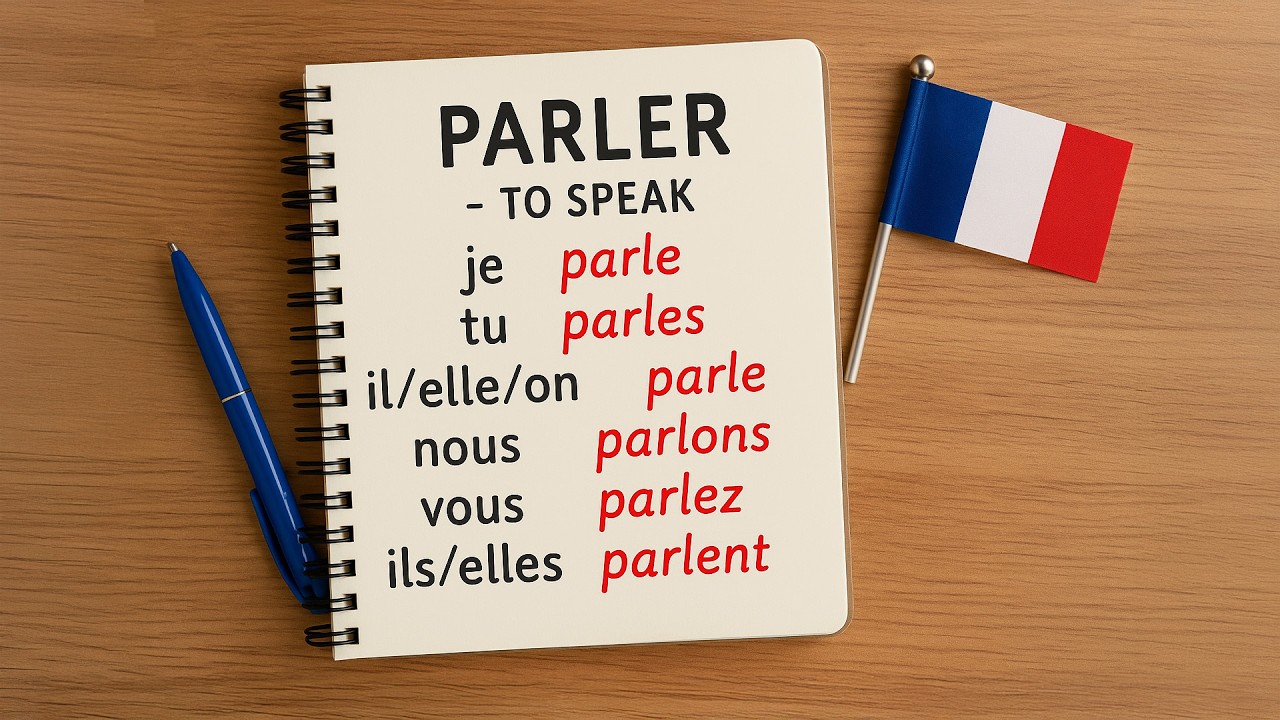 PARLER in Present Tense - How to Conjugate PARLER (to speak) in French ...