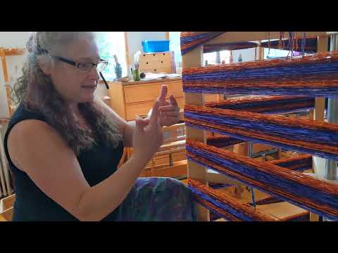 Weaving a Chenille Scarf #4