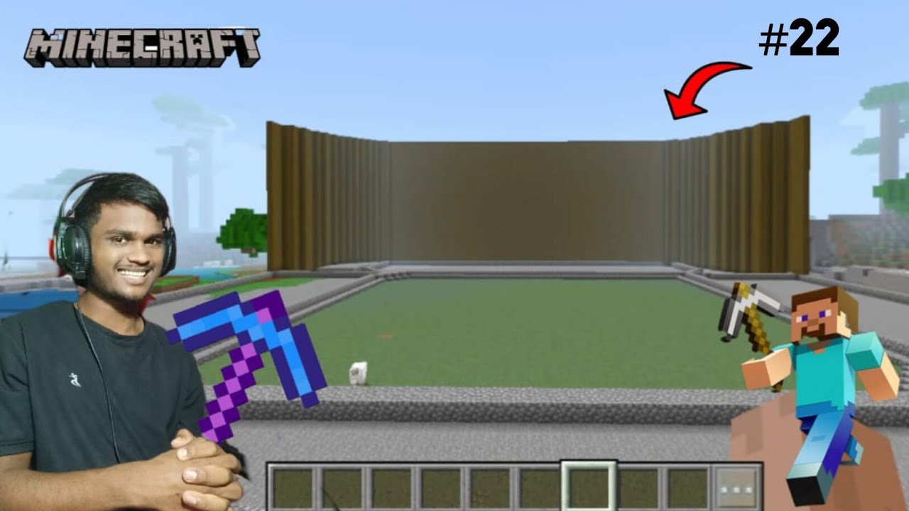 l am building a cricket stadium 50 days of minecraft challenge day 21 ...