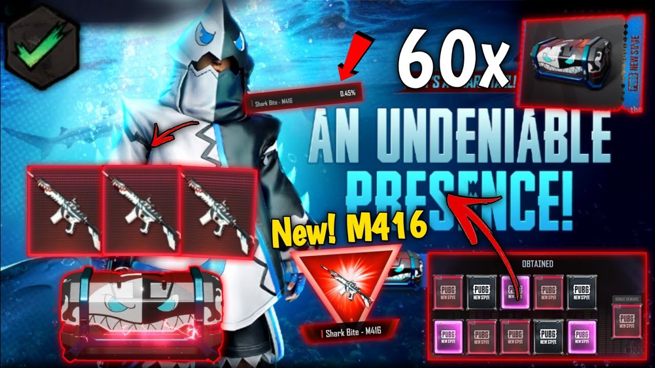 OCEAN Mythic! M416 😱 WE GOT || OCEAN LIFE CRATE OPENING - 60 CRATE ...