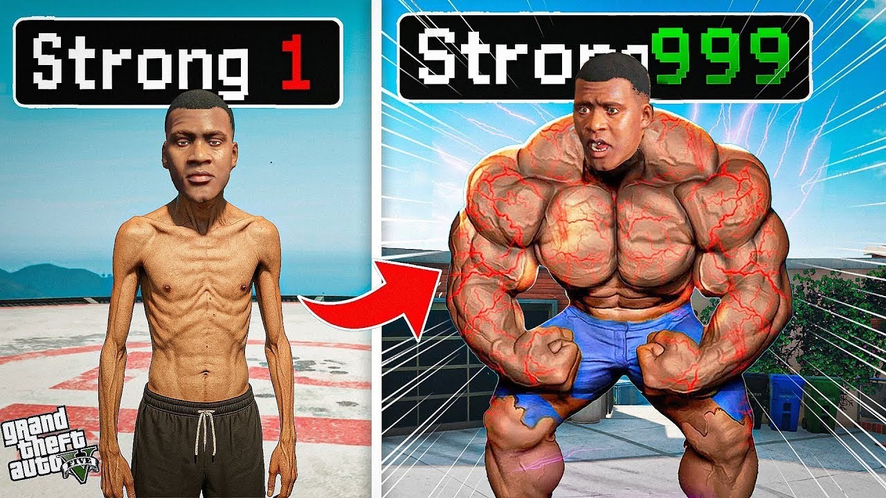 GTA 5 : Franklin Upgrading To be The STRONGEST Man In GTA 5 ! (GTA 5 ...