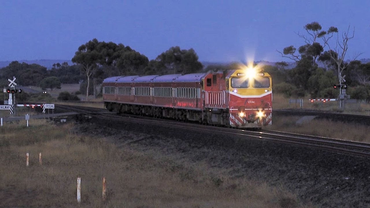 V/line Passenger Train With N Class Locomotive - PoathTV Australian ...