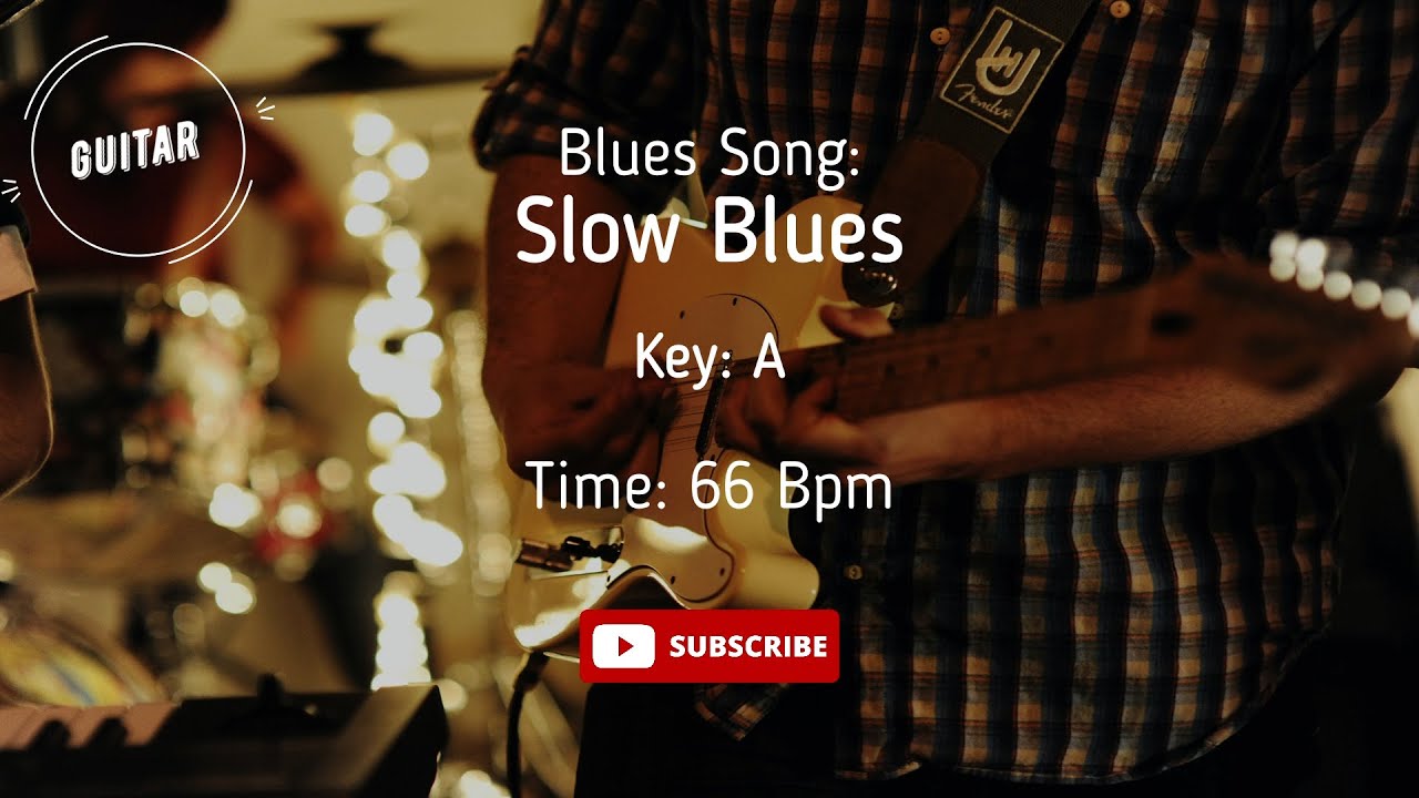 Slow Blues Backing Track GUITAR Jam in A - YouTube
