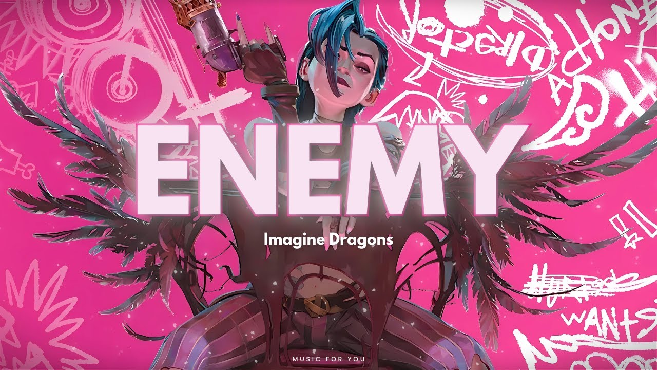 Enemy - Imagine Dragons (Lyrics Video) | Arcane Soundtrack - YouTube