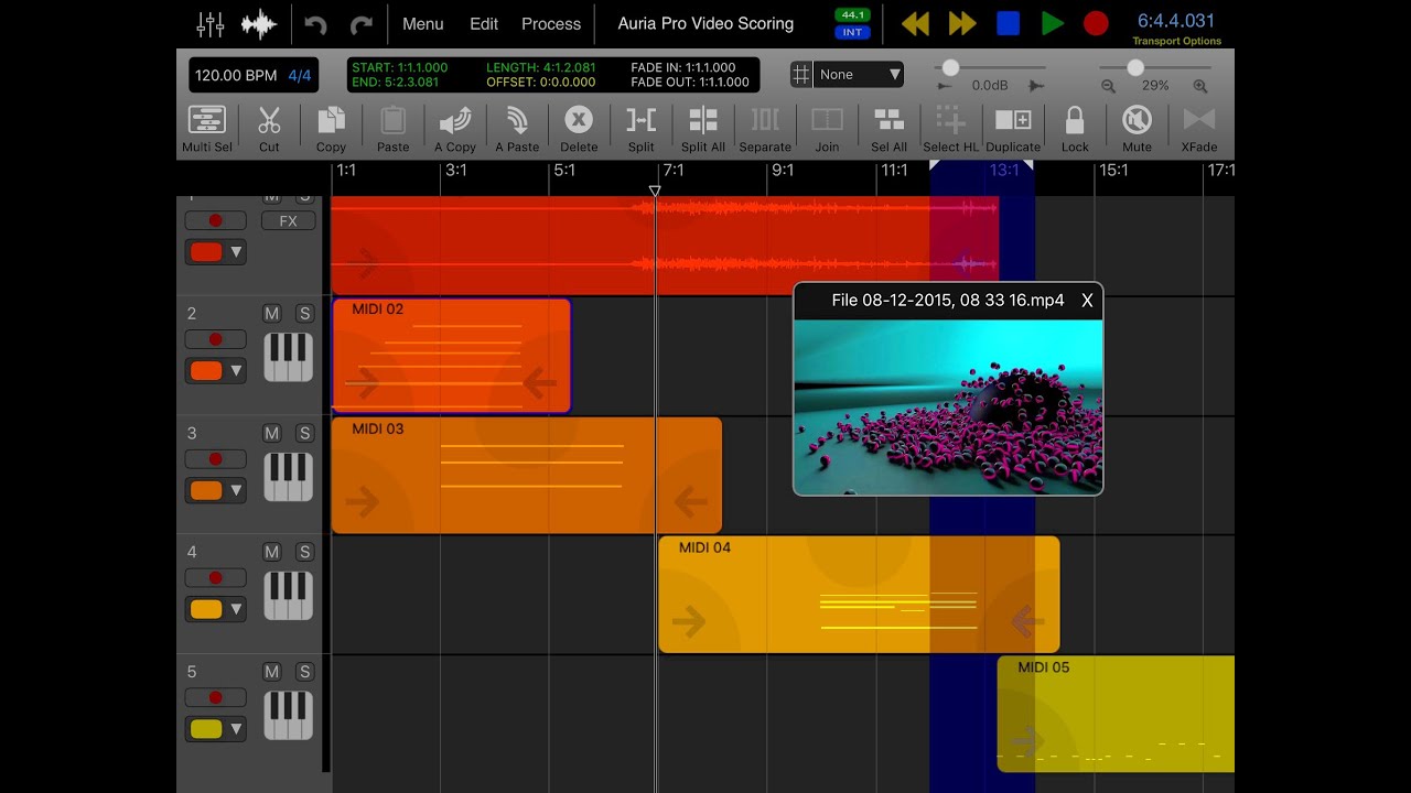 Auria Pro, How To Score A Film Or Video, Tutorial For iPad - YouTube