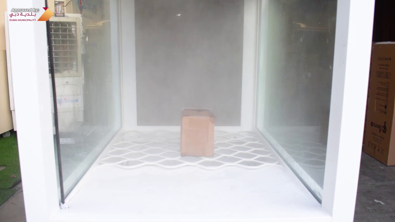 Disinfection chamber for small goods by Climate+ - YouTube