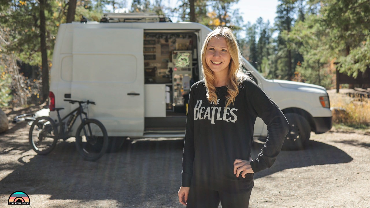 She Built Dream Camper Van in 15 Days: A DIY Story - YouTube
