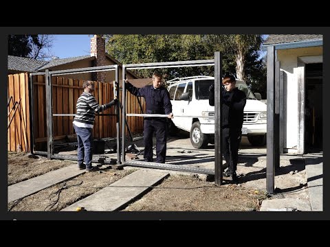 DIY Metal Gates and fence project - YouTube
