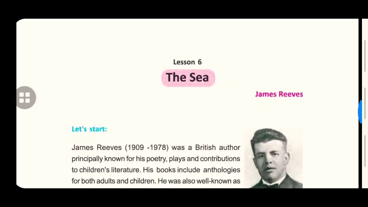 Analyze the poem "The Sea" by James Reeves. ONLINE ENGLISH CLASS FOR ...