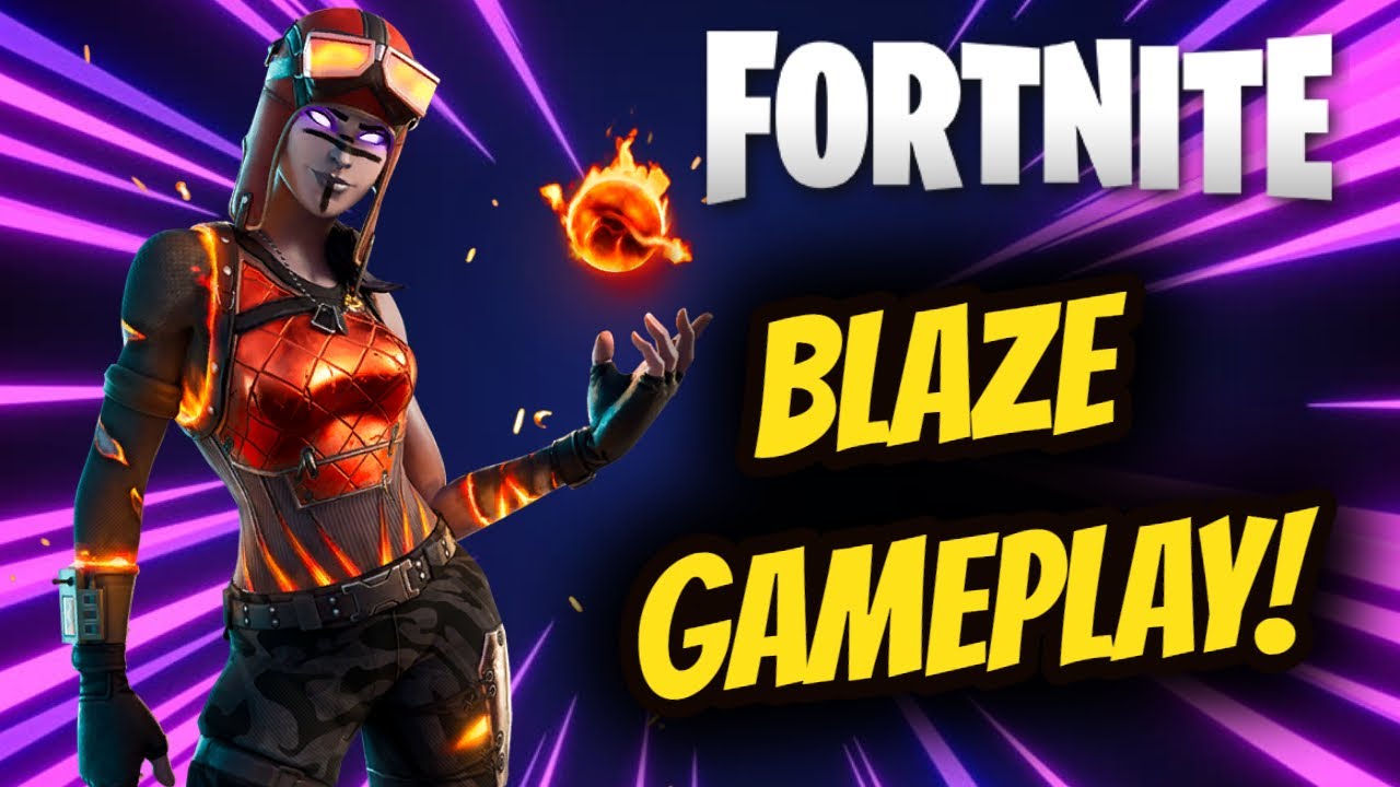 BLAZE RENEGADE RAIDER Skin Gameplay In Fortnite - YouTube