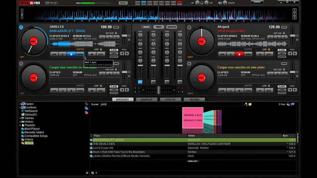 Tutorial de virtual dj version 7.0.5 parte 1 - YouTube