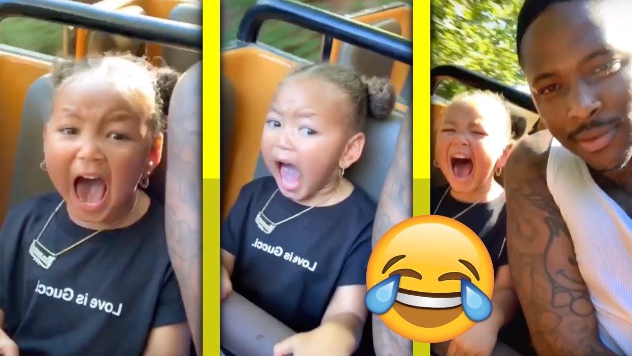 YG Has His Baby Daughter Terrified On Rollercoaster - YouTube
