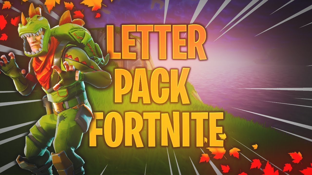 FREE LETTER PACK FORTNITE - YouTube