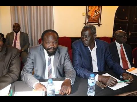 Hon. Peter Mayen Majongdit, speaking about (Community Issues ) program ...
