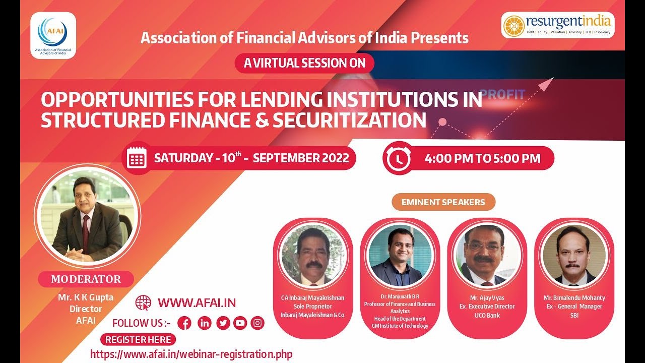 virtual session on Opportunities for Lending Institutions in Structured ...