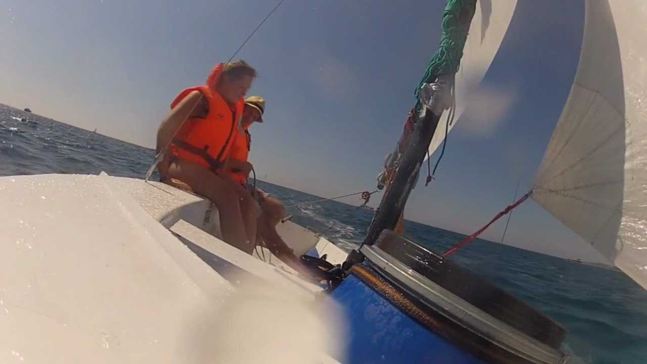 Sailing on Vaurien in Croatia - YouTube
